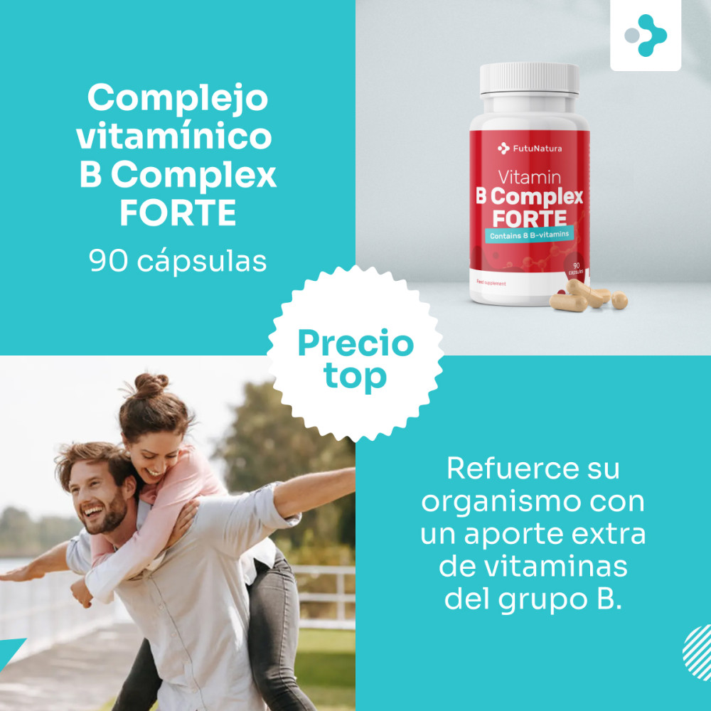 Complejo vitamínico B Complex FORTE, 90 cápsulas - FutuNatura.es