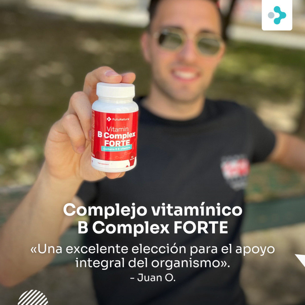 Complejo vitamínico B Complex FORTE, 90 cápsulas - FutuNatura.es
