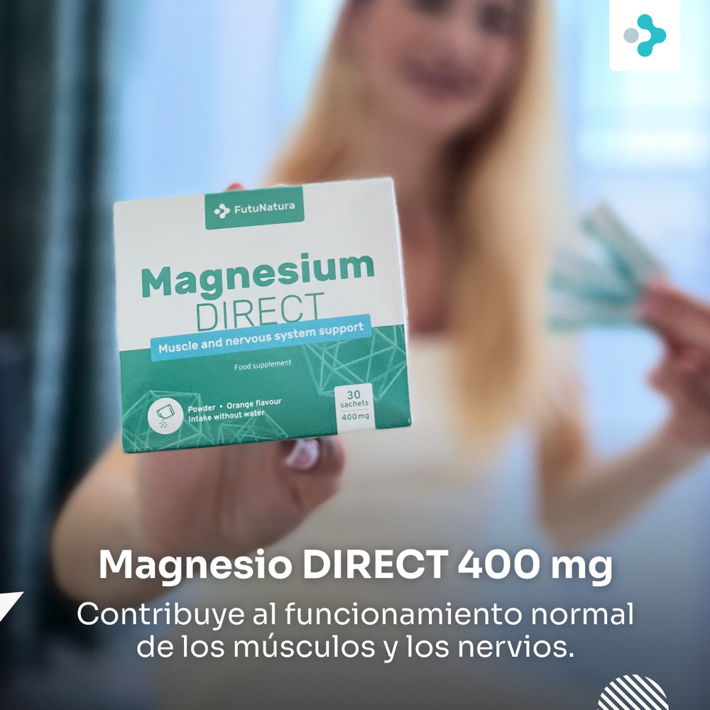 Magnesio DIRECT 400 mg, 30 sobres - FutuNatura.es