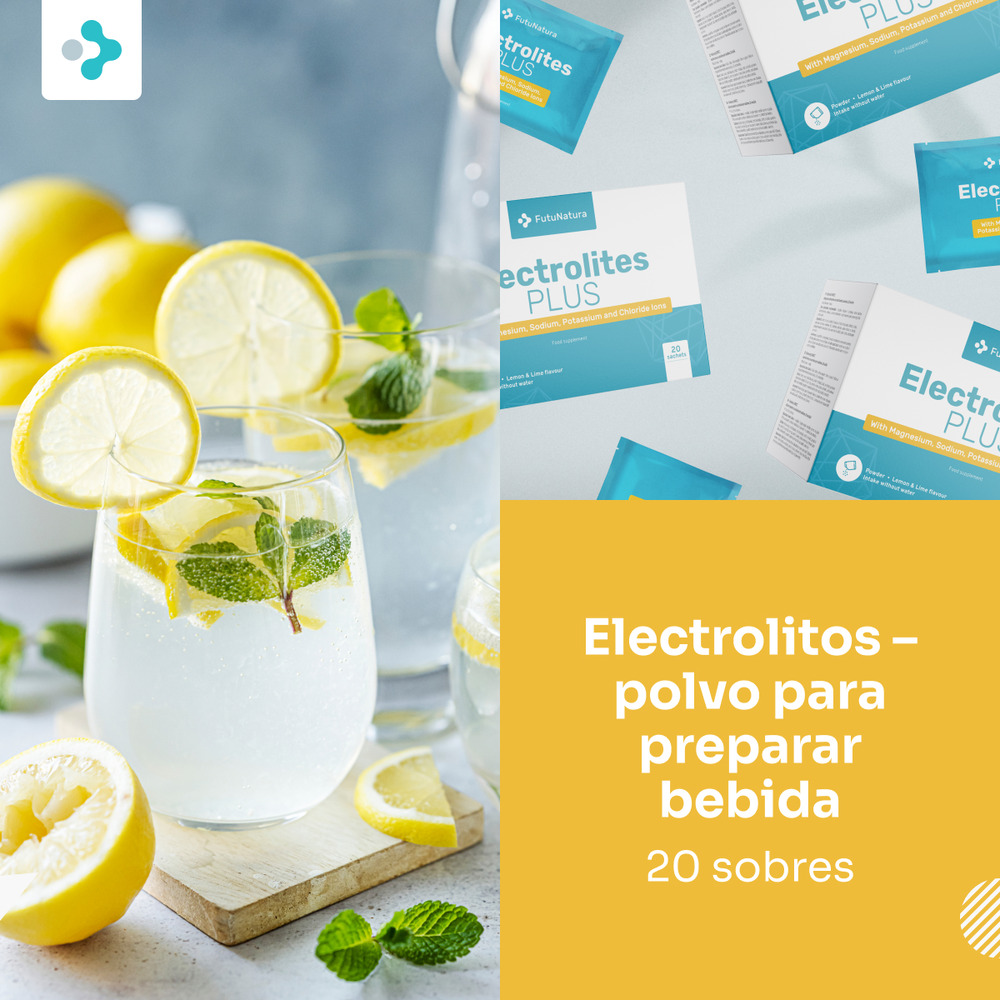 Electrolitos – polvo para la preparación de bebidas, 20 sobres ...