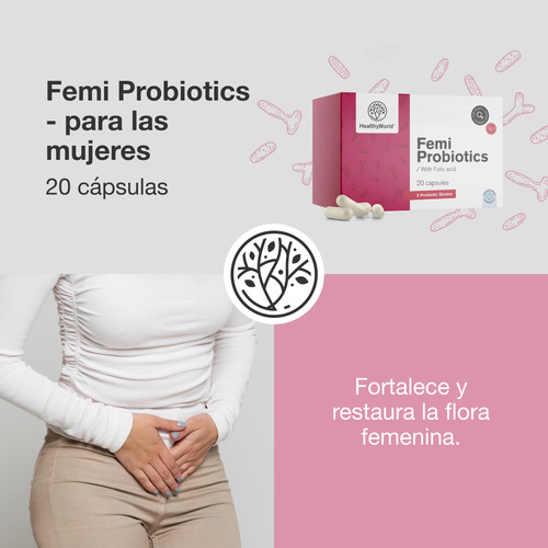 Femi Probiotics - para las mujeres, 20 cápsulas - FutuNatura.es